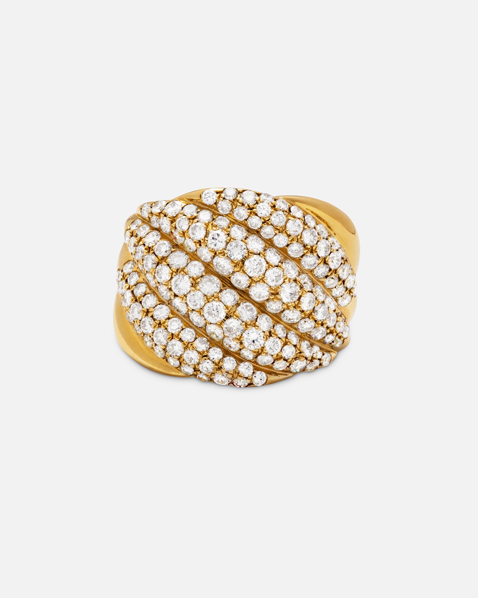 Pave Shell Ring (2.54 CTW)